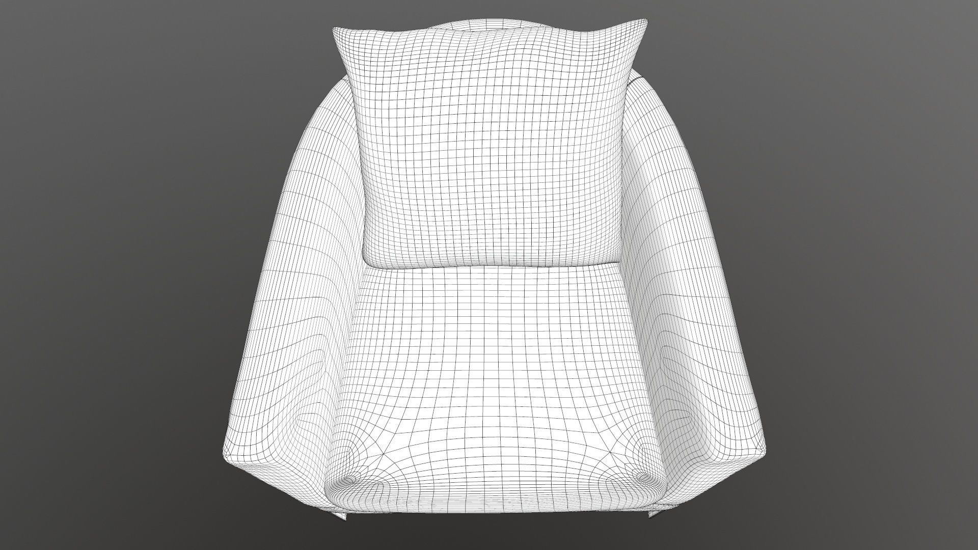 Gray Fabric Chair 3D model | CGTrader