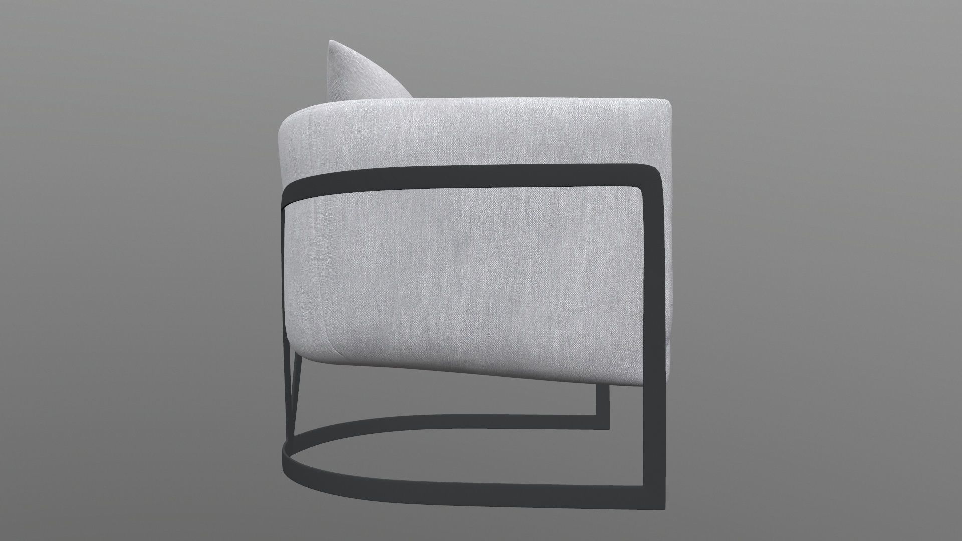 Gray Fabric Chair 3D model | CGTrader