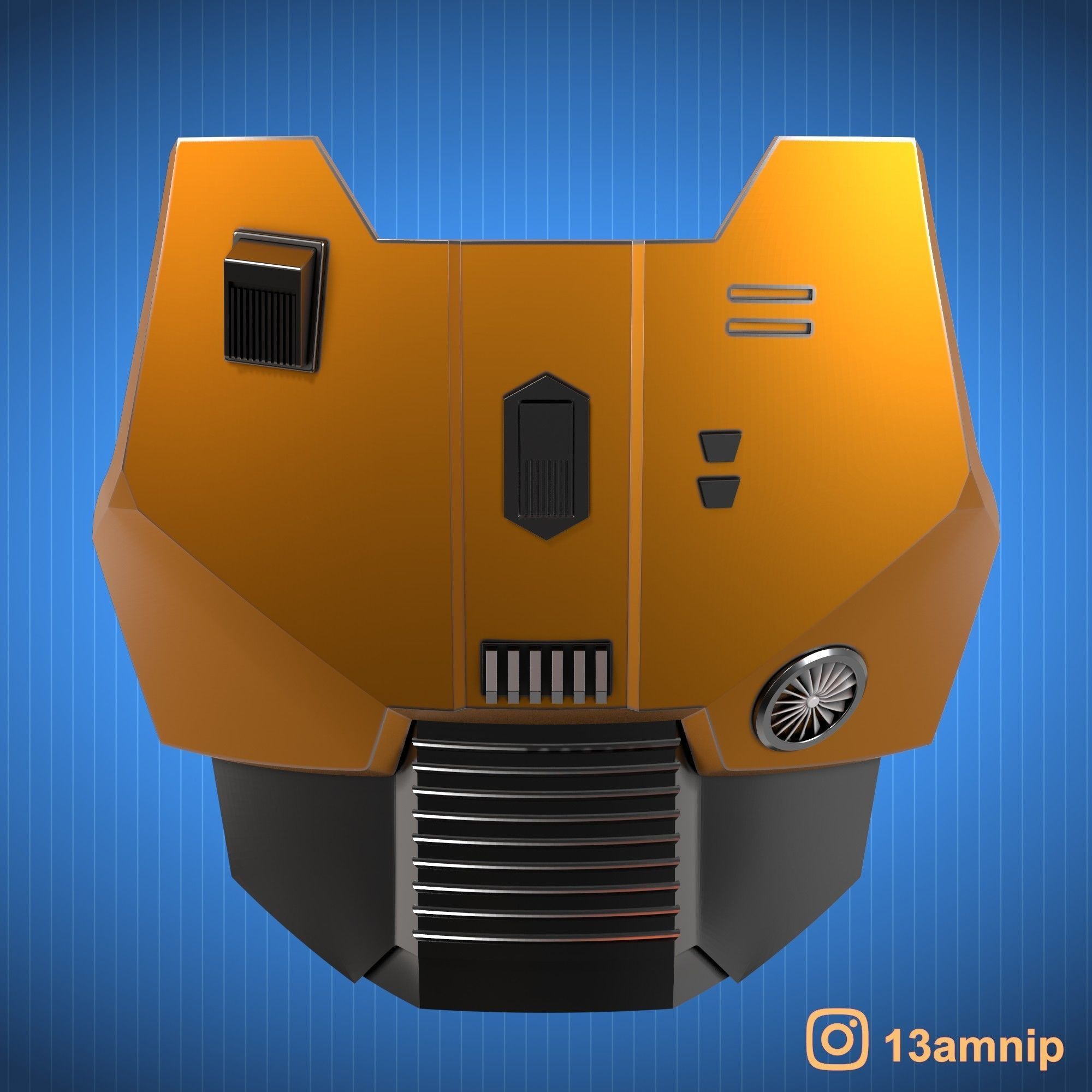 Custom Mandalorian Chest Armor 3D model 3D printable | CGTrader