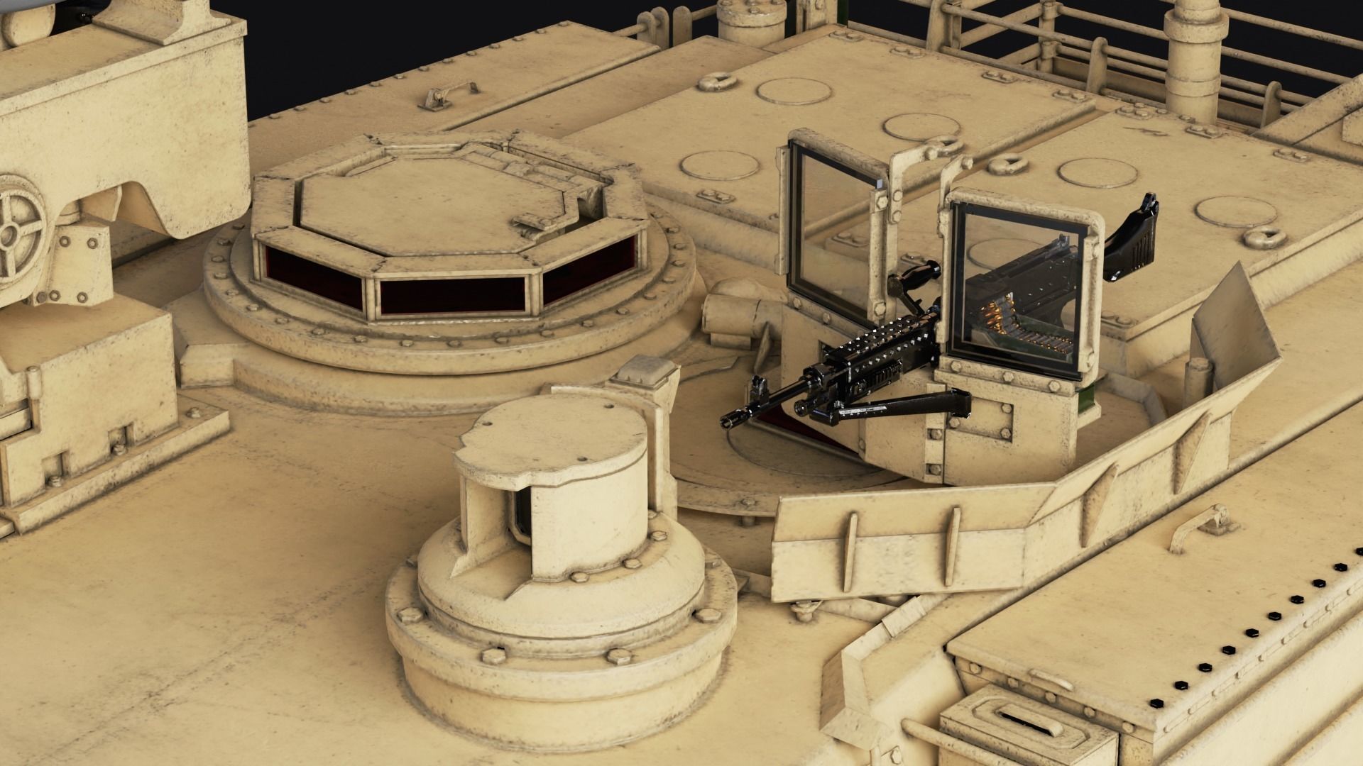 M1A2 Abrams SEPv2 3D model rigged | CGTrader