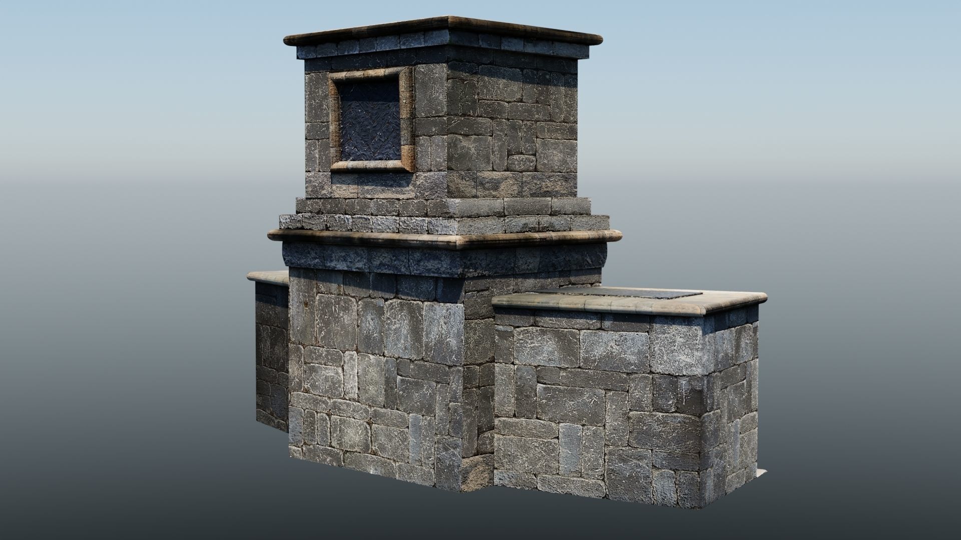 3D model Outdoor Fireplace 1 VR / AR / low-poly | CGTrader