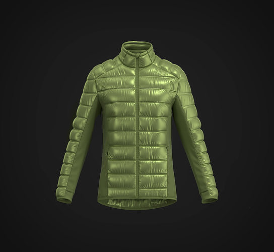 Puffer Mid Layer Jacket 3D model | CGTrader