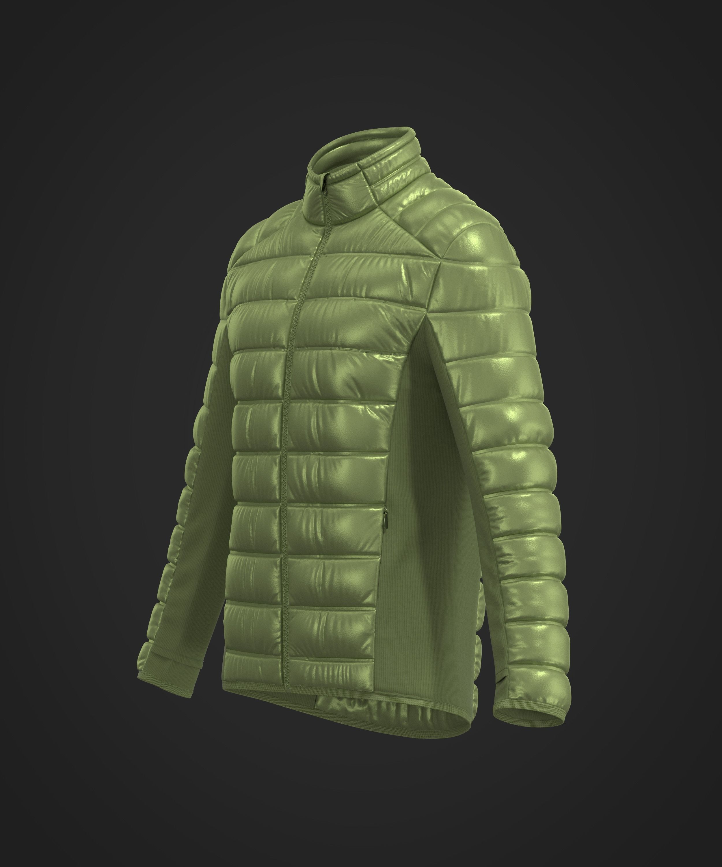 Puffer Mid Layer Jacket 3D model | CGTrader