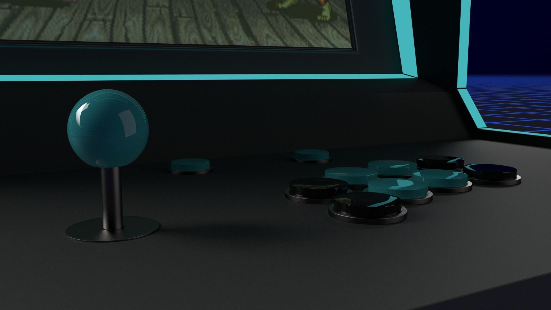 3D model Arcade Machine VR / AR / low-poly | CGTrader