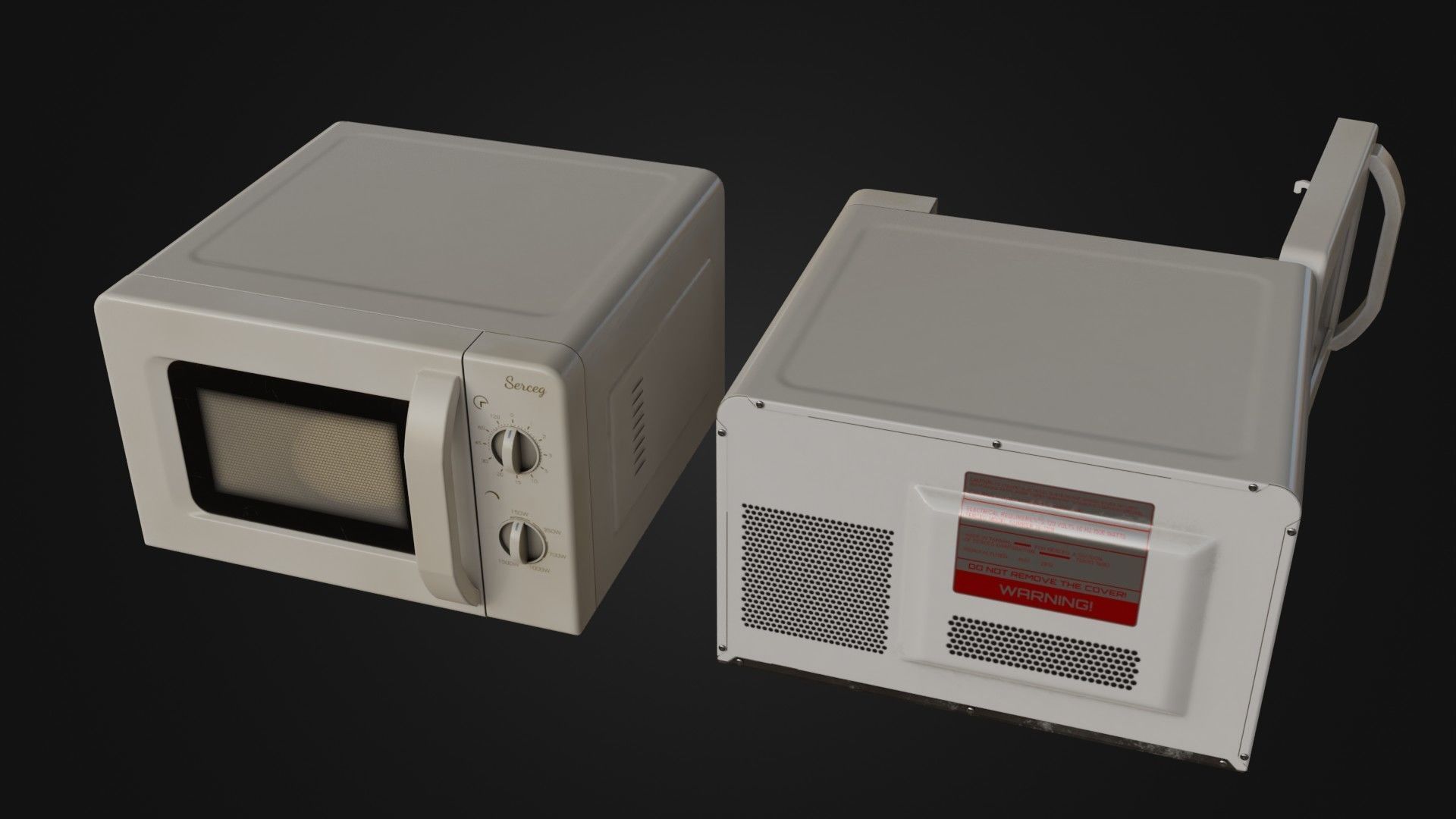 3D model Dirty microwave oven VR / AR / low-poly | CGTrader