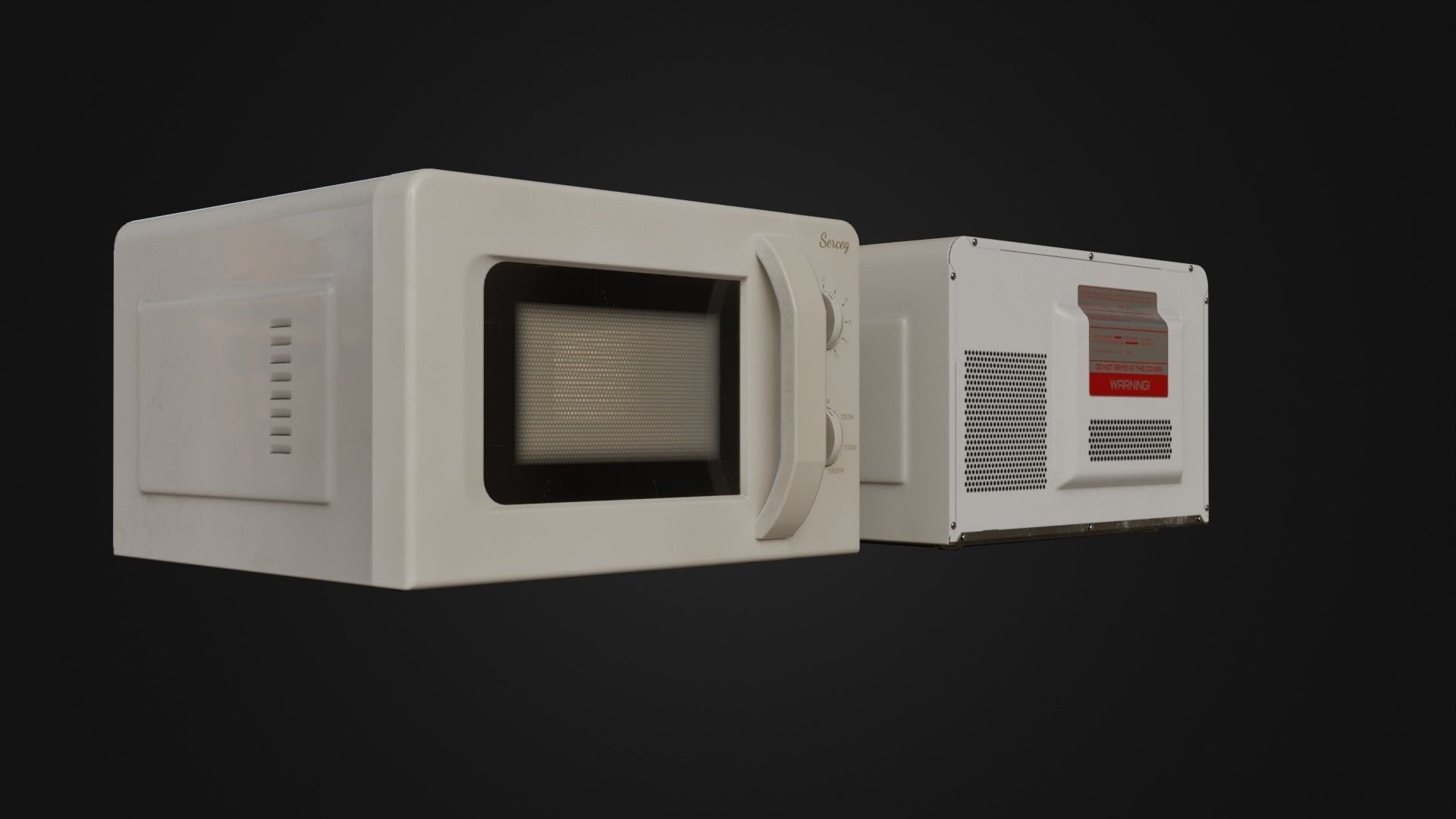 3D model Dirty microwave oven VR / AR / low-poly | CGTrader