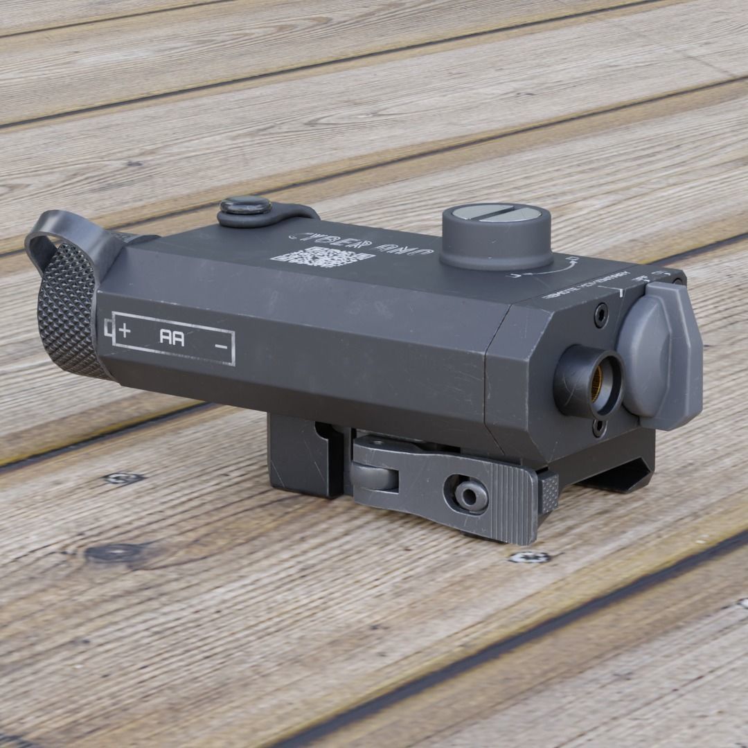3D model Tactical Laser Low-poly Textured Game-Ready VR / AR / low-poly ...