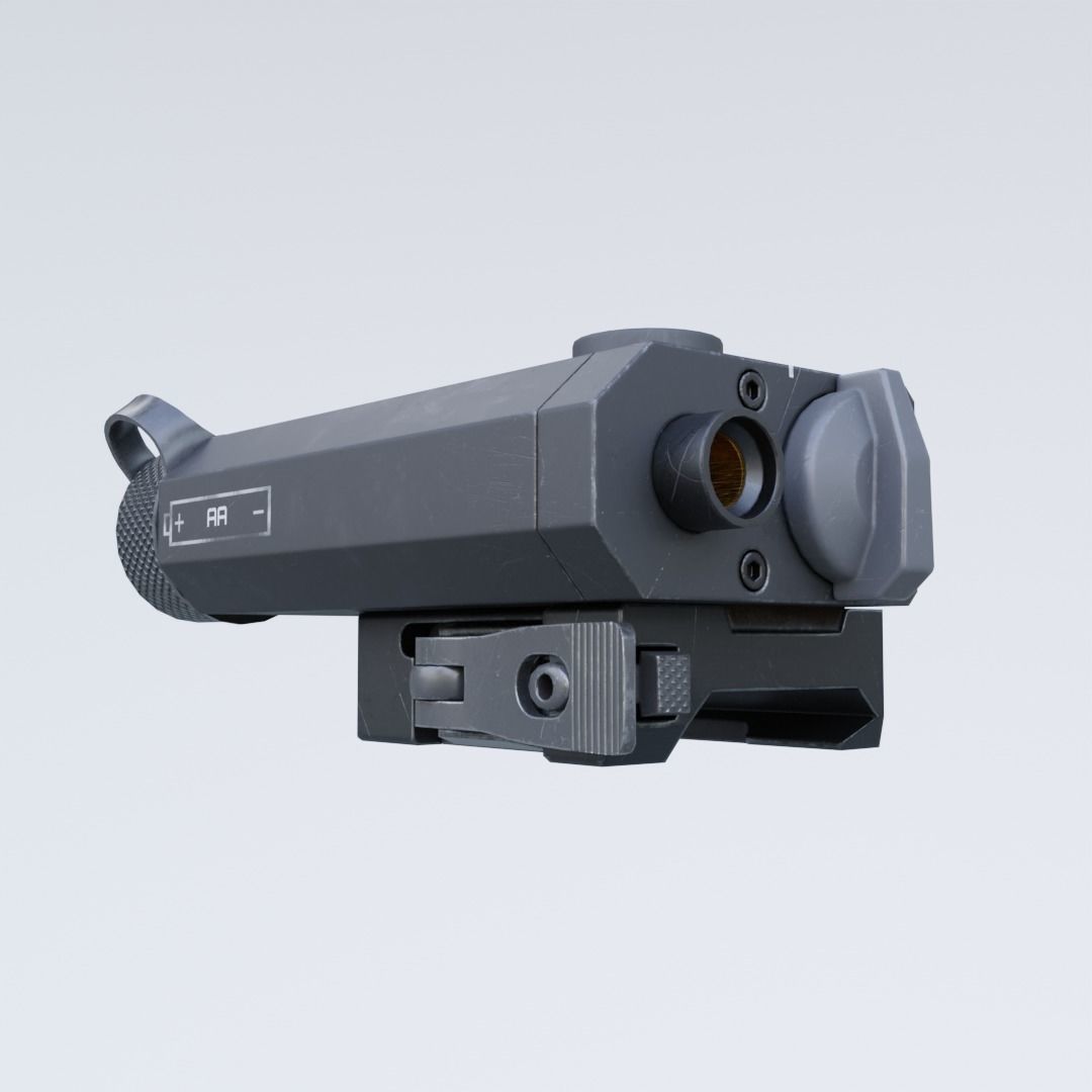 3D model Tactical Laser Low-poly Textured Game-Ready VR / AR / low-poly ...