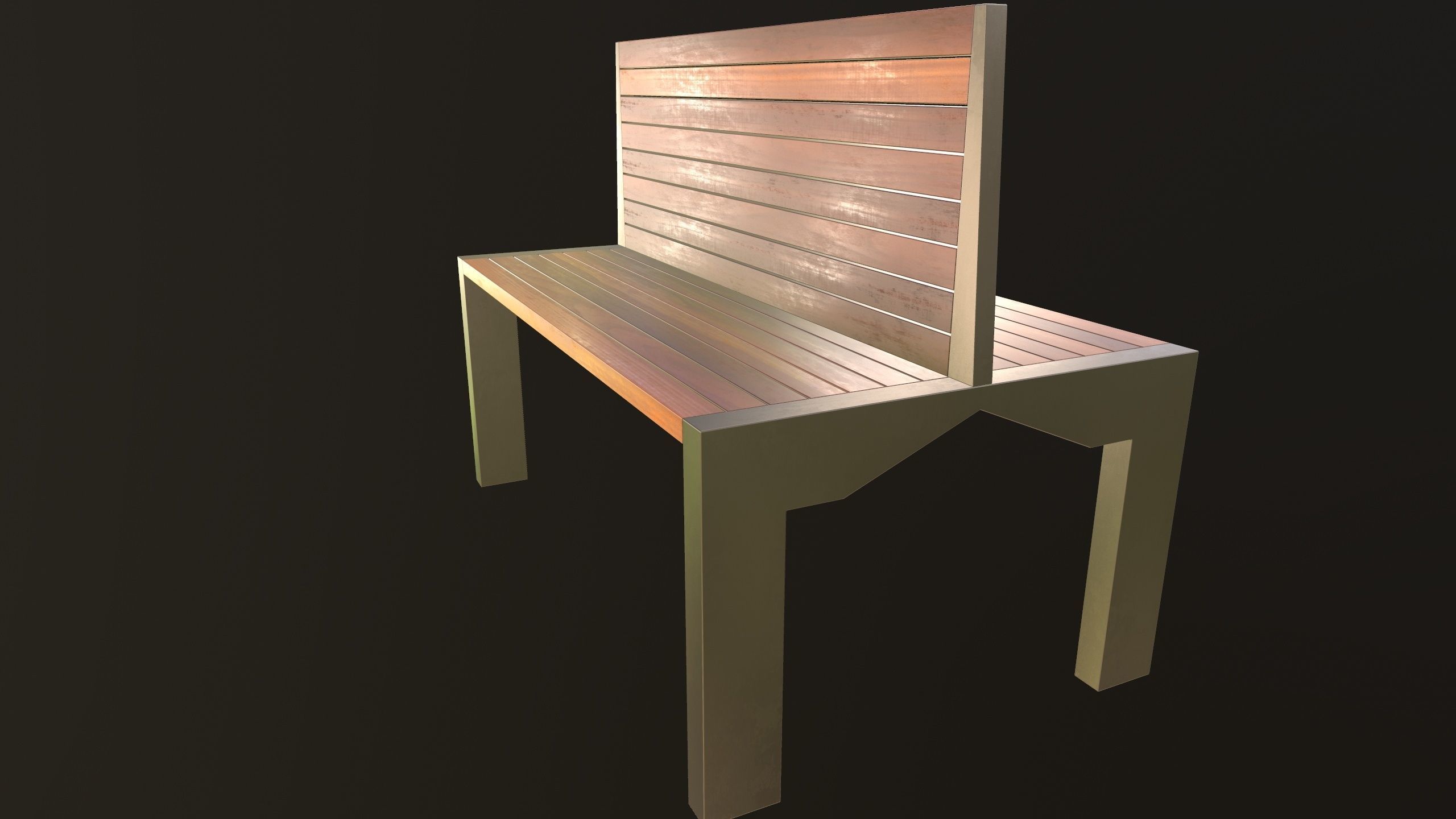 3D model Modern Bench VR 3D Model VR / AR / low-poly | CGTrader