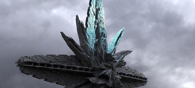 Crystal Alien Monolith 1 3D 3D model | CGTrader
