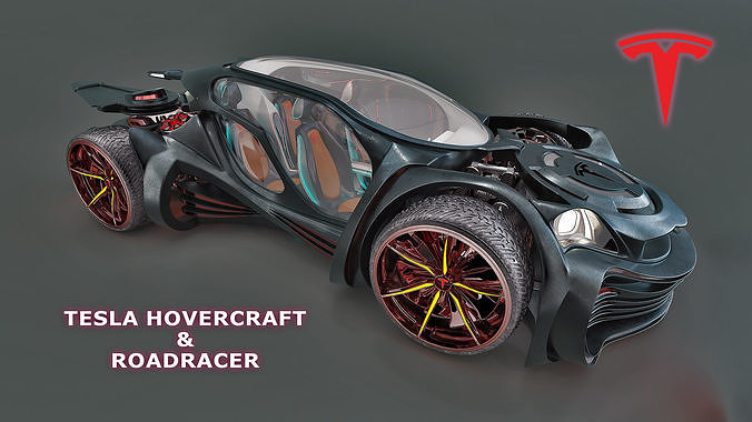 3D model 2022 TESLA HOVERCRAFT ROADRACER VR / AR / low-poly | CGTrader