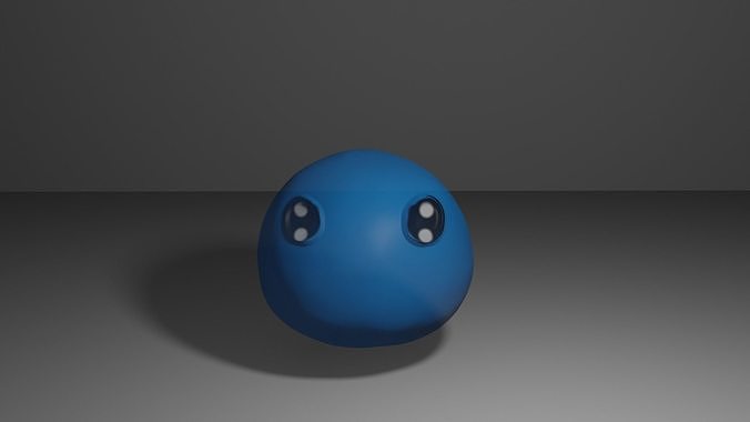 3D model Blue Slime Lp VR / AR / low-poly | CGTrader