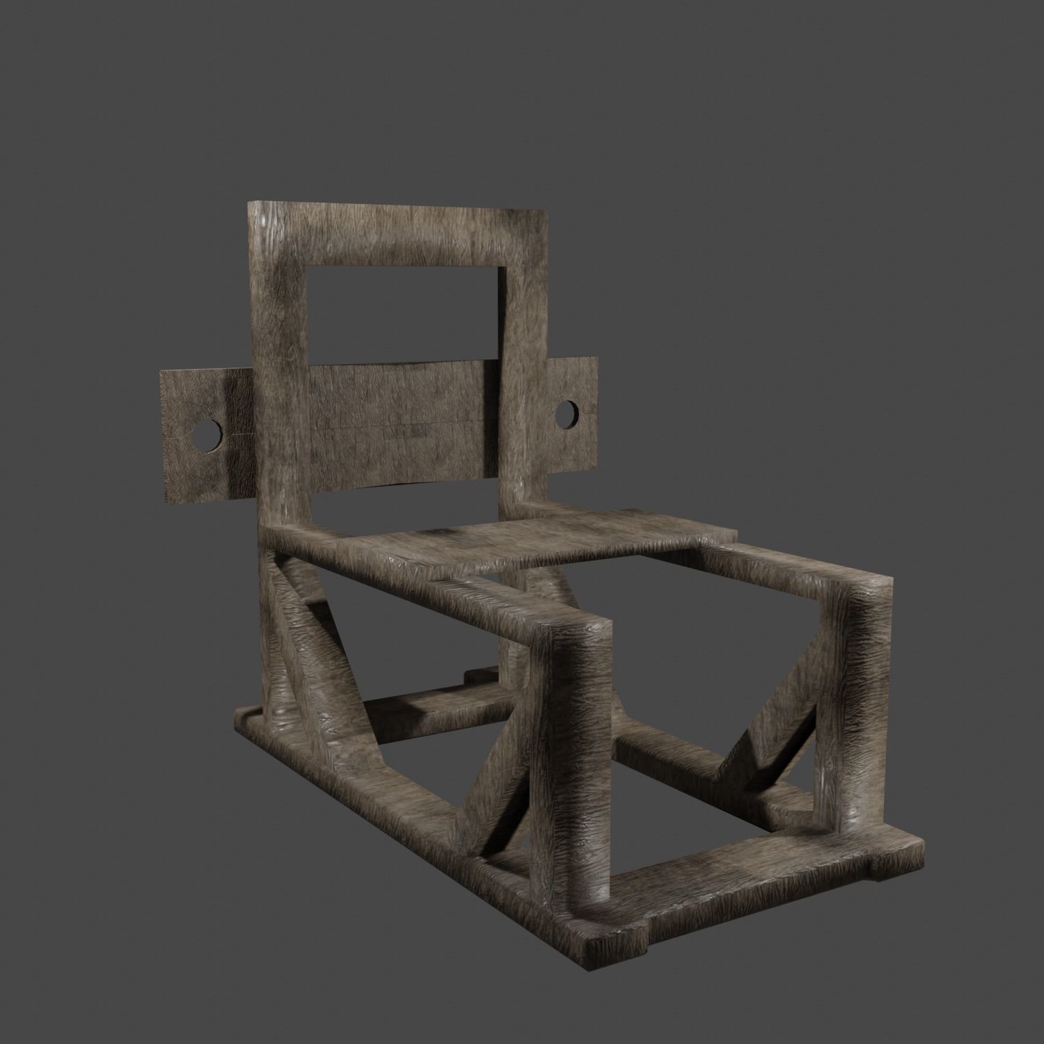 3d Model Bdsm Slave Wooden Pillory Handcuff Nsfw Vr Ar Low Poly Cgtrader