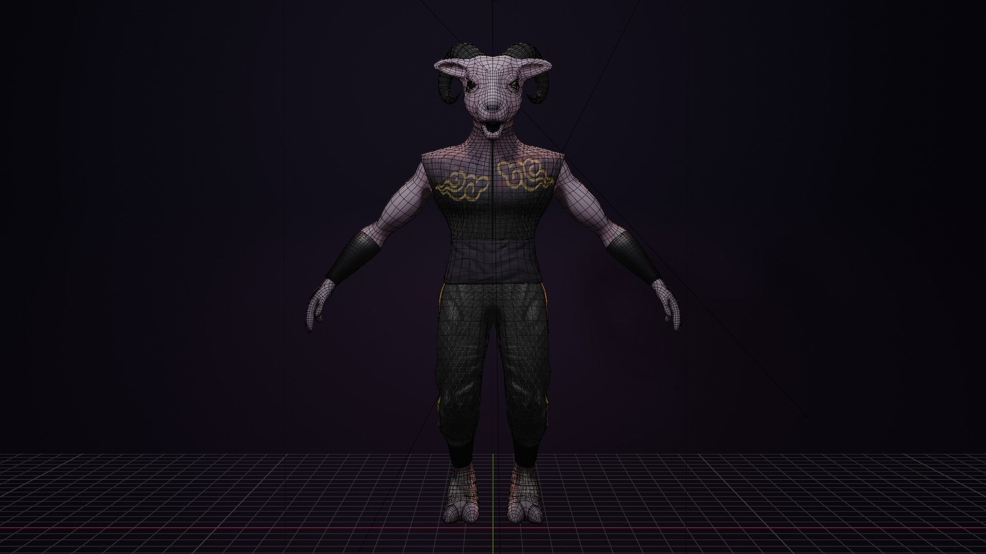 3D model Goat Monster Game asset - lowpoly 3D VR / AR / low-poly | CGTrader