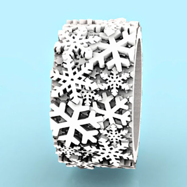 Jewelry Winter Ring 3D model | CGTrader