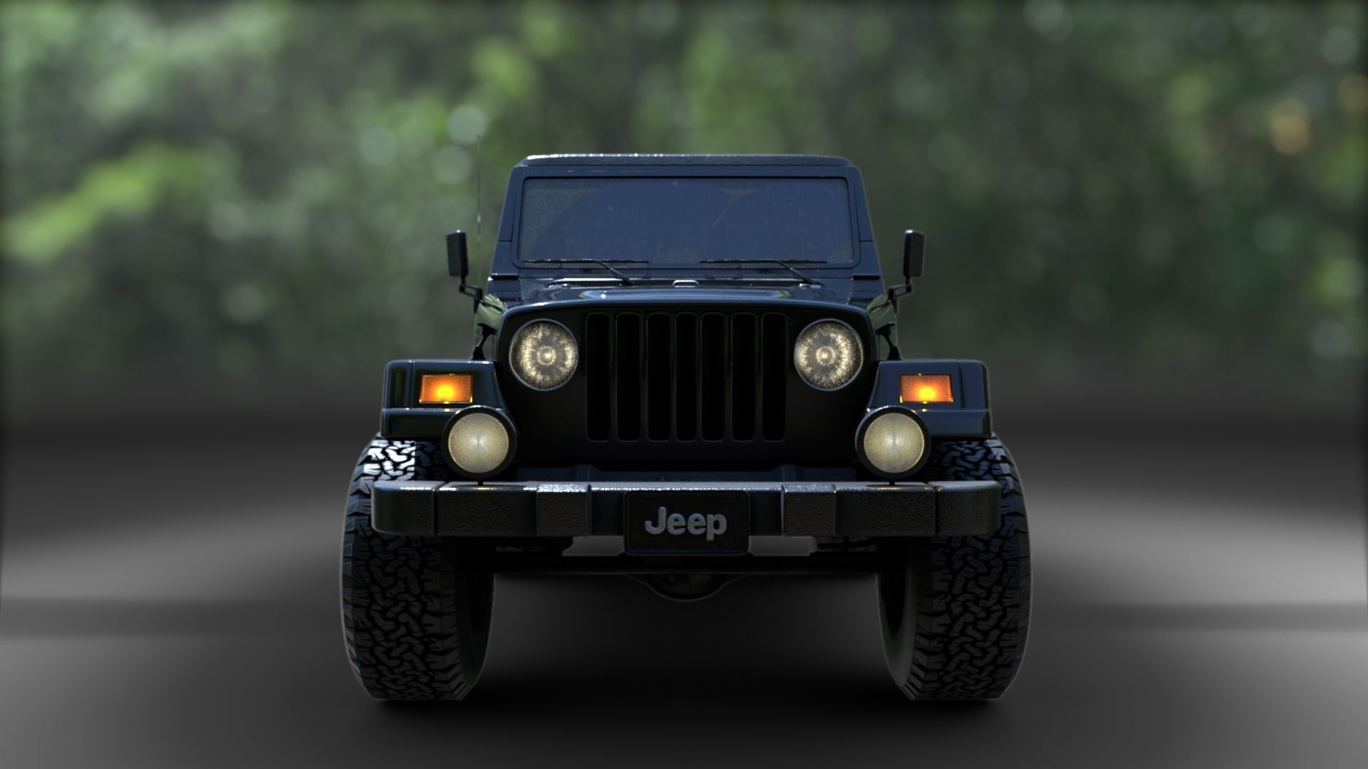 1998 Jeep Wrangler Sahara 3D model | CGTrader