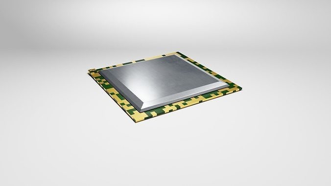 Chipset Processor Custom 3D model | CGTrader
