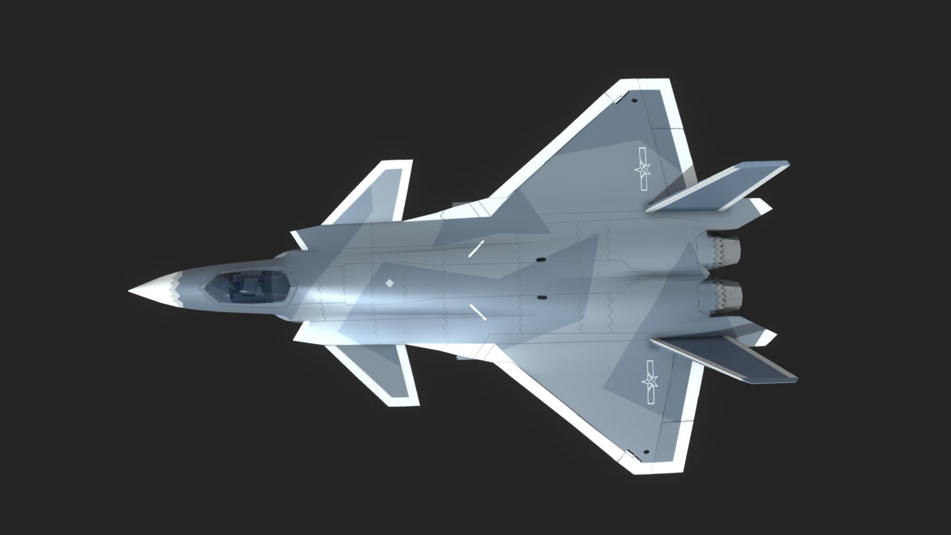 3D model Chengdu J20 VR / AR / low-poly | CGTrader