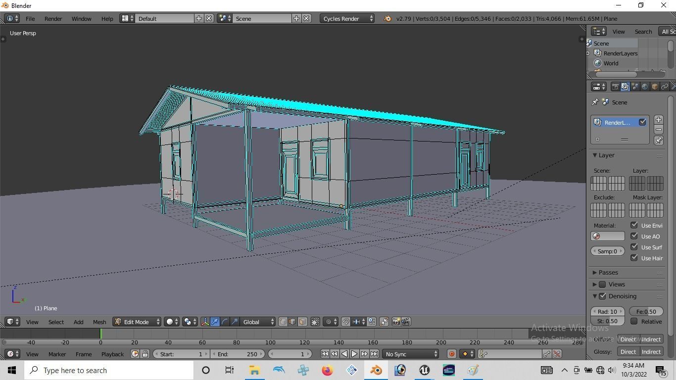 Rumah kayu panggung 003-004 3D model | CGTrader