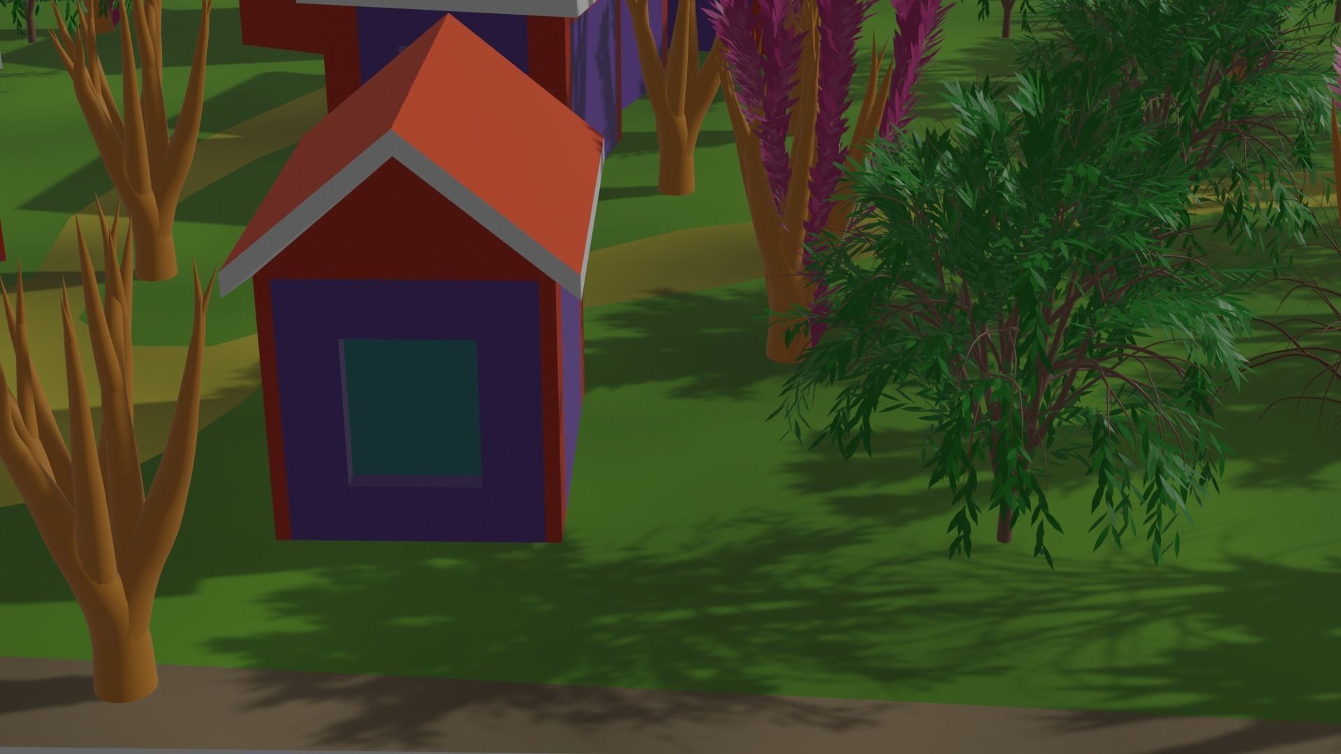 3D model village secomber VR / AR / low-poly | CGTrader