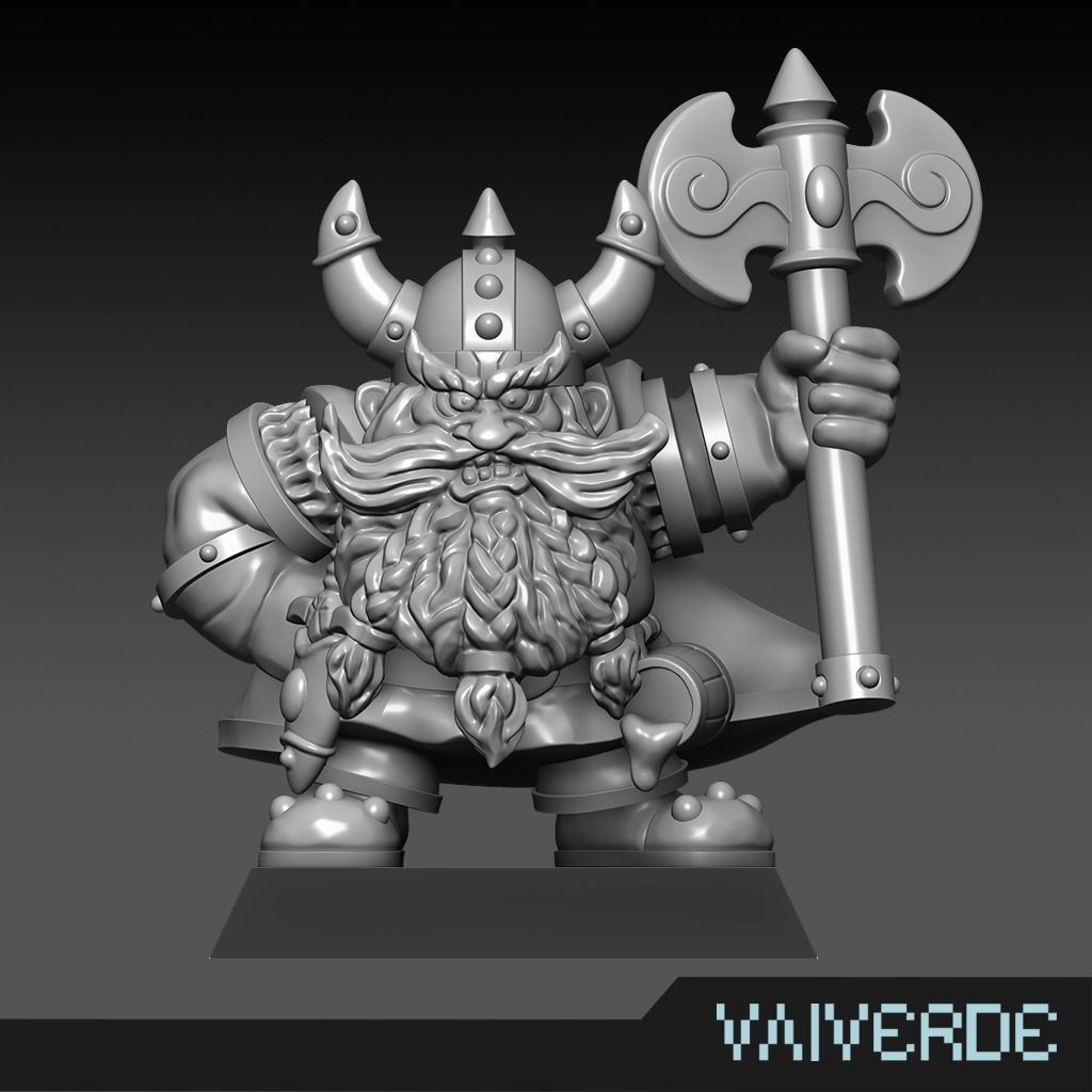 LEGENDARY DWARF HERO 3D model 3D printable | CGTrader