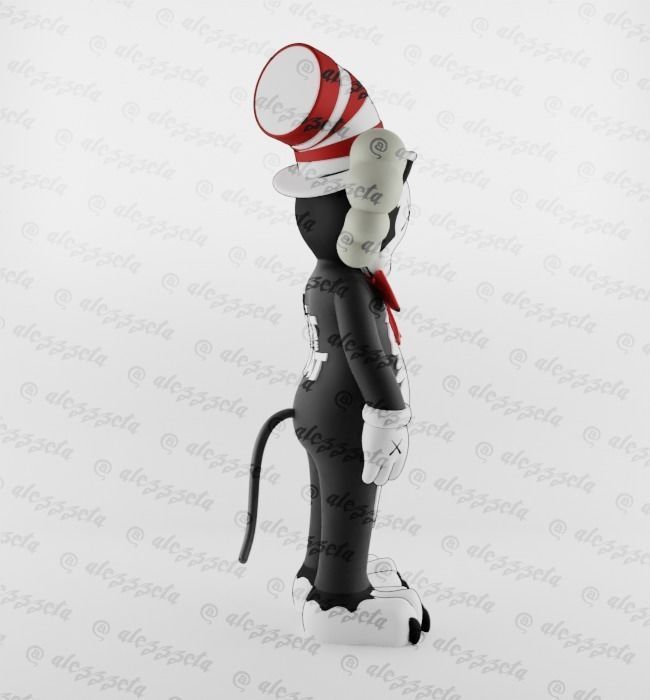 Kaws The Cat in the Hat for Print 3D model 3D printable | CGTrader