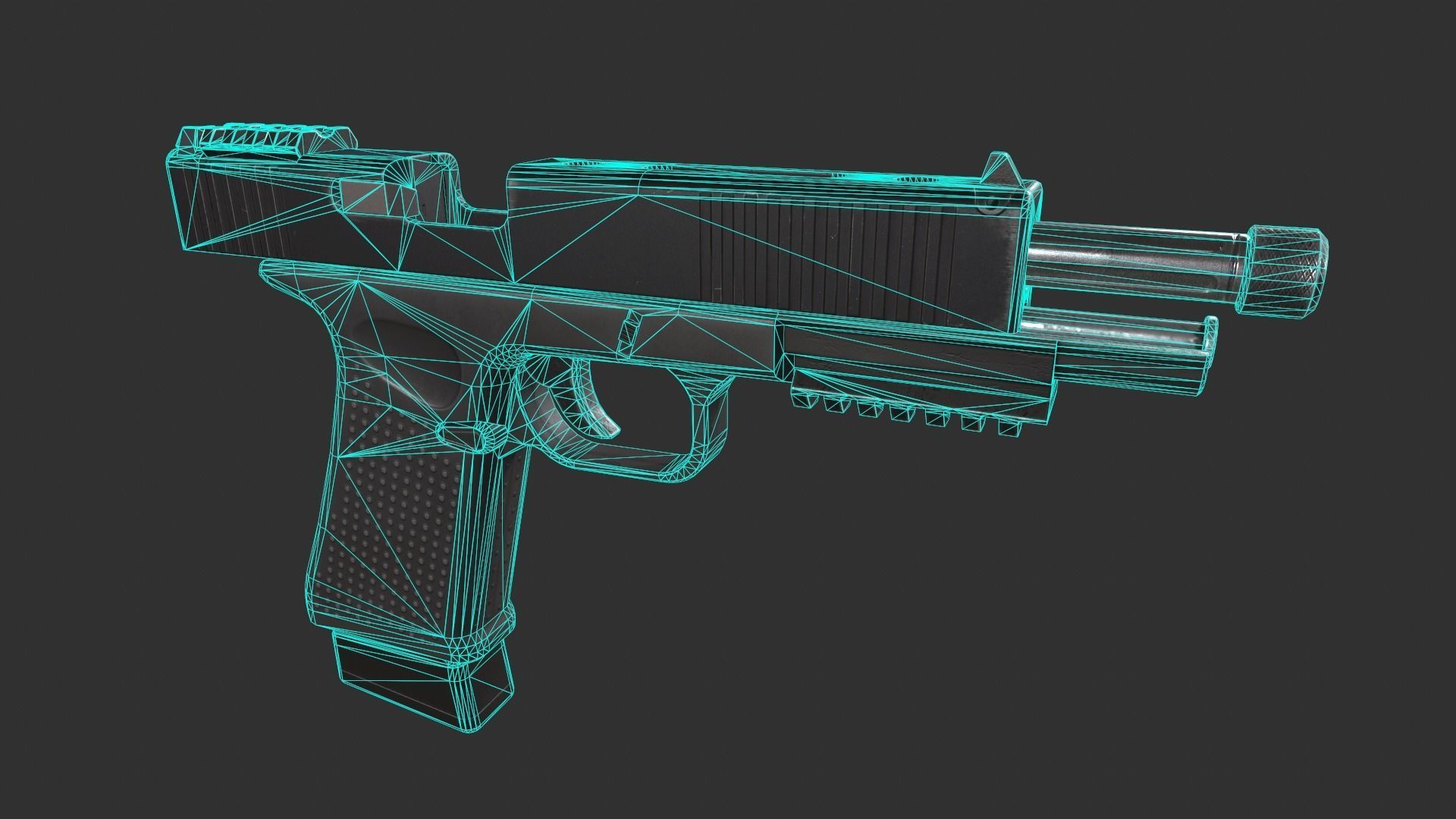 3D model Glock 21 with Extended Barrel VR / AR / low-poly | CGTrader