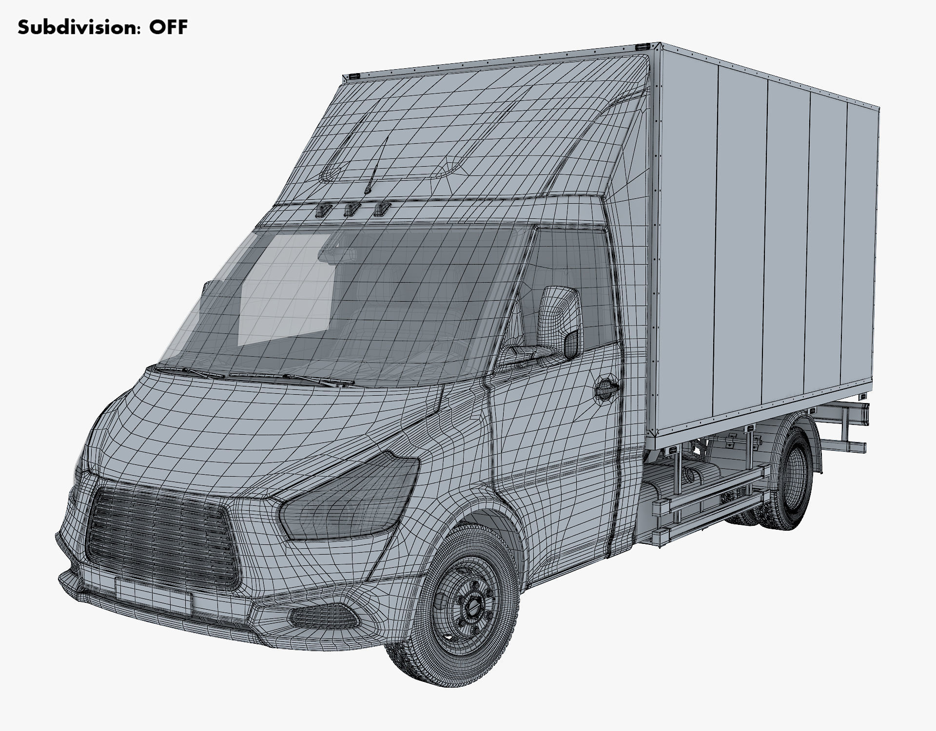 Generic Box Truck M 2 3D model | CGTrader