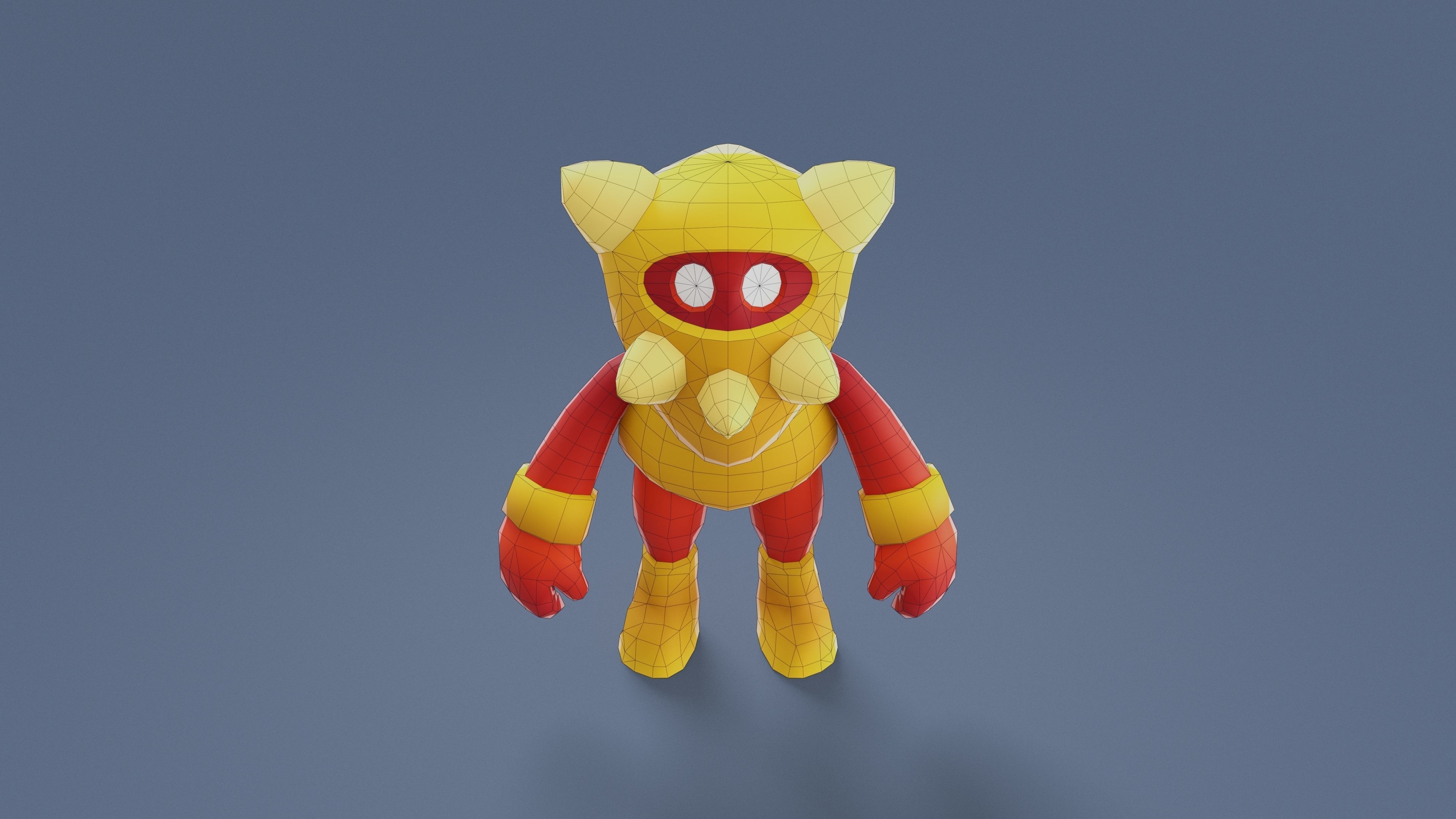 3D model Cartoon Characters - Medium Armored Warrior VR / AR / low-poly ...