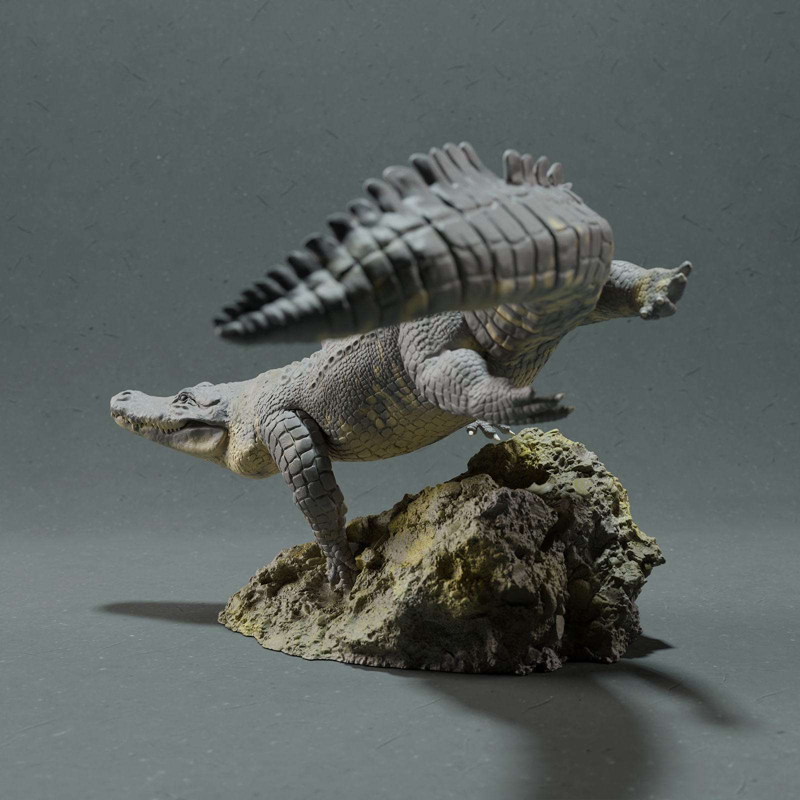 American Alligator - Swim 3D model 3D printable | CGTrader