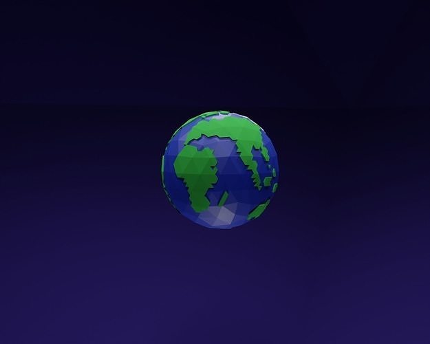 3D model Low Poly Earth VR / AR / low-poly | CGTrader