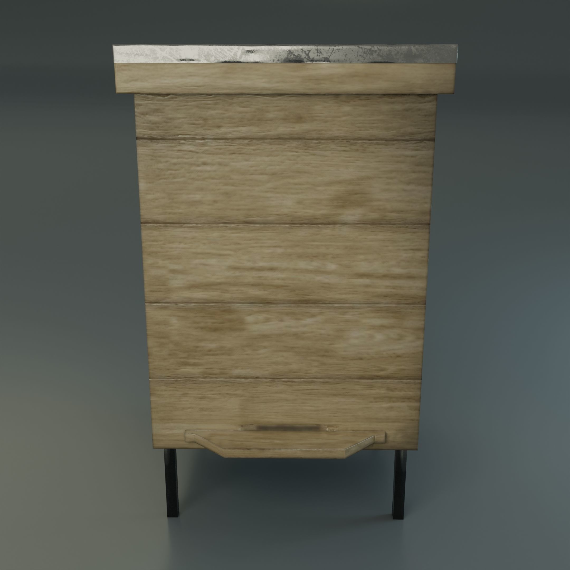 3D model 3D hive model Low-poly beehive side table VR / AR / low-poly ...