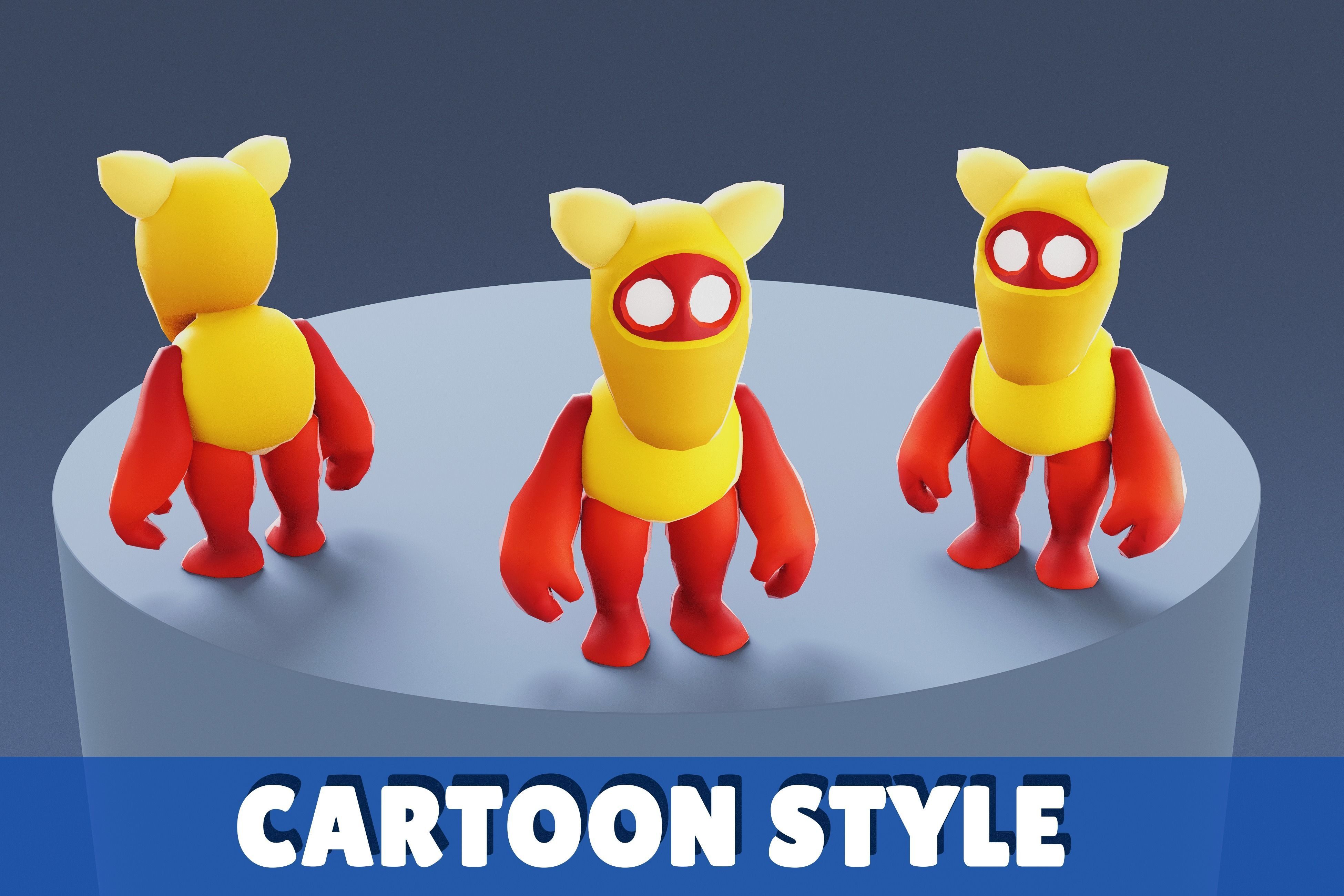 3D model Cartoon Characters - Evolution Armored Warrior VR / AR / low ...