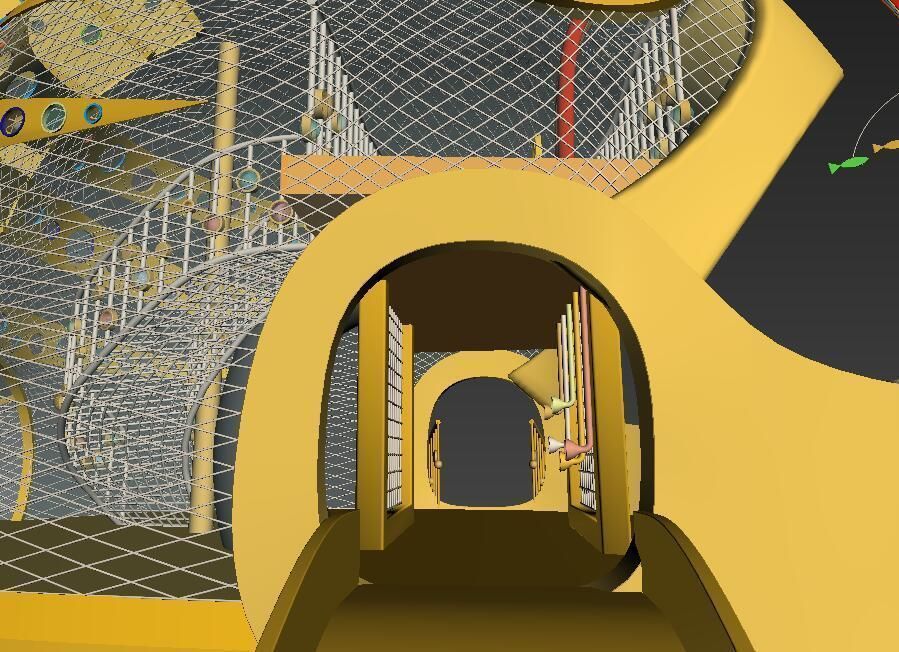 Ocean theme fish playground equipment 3D model | CGTrader