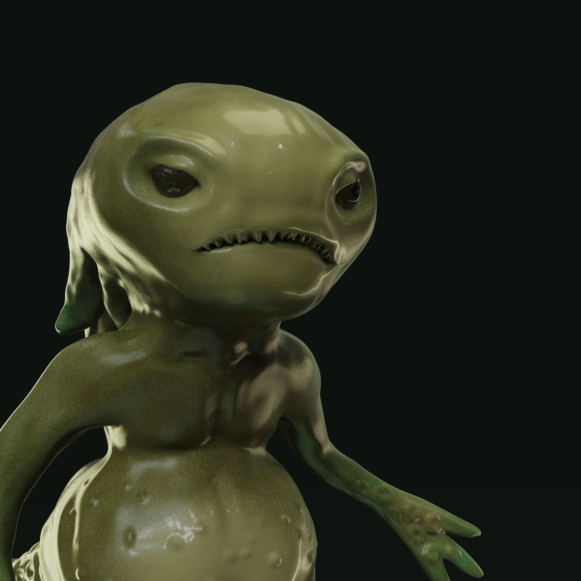 GRINDYLOW - SEA CREATURE - HARRY POTTER - MERMAID - DEMON 3D model 3D ...