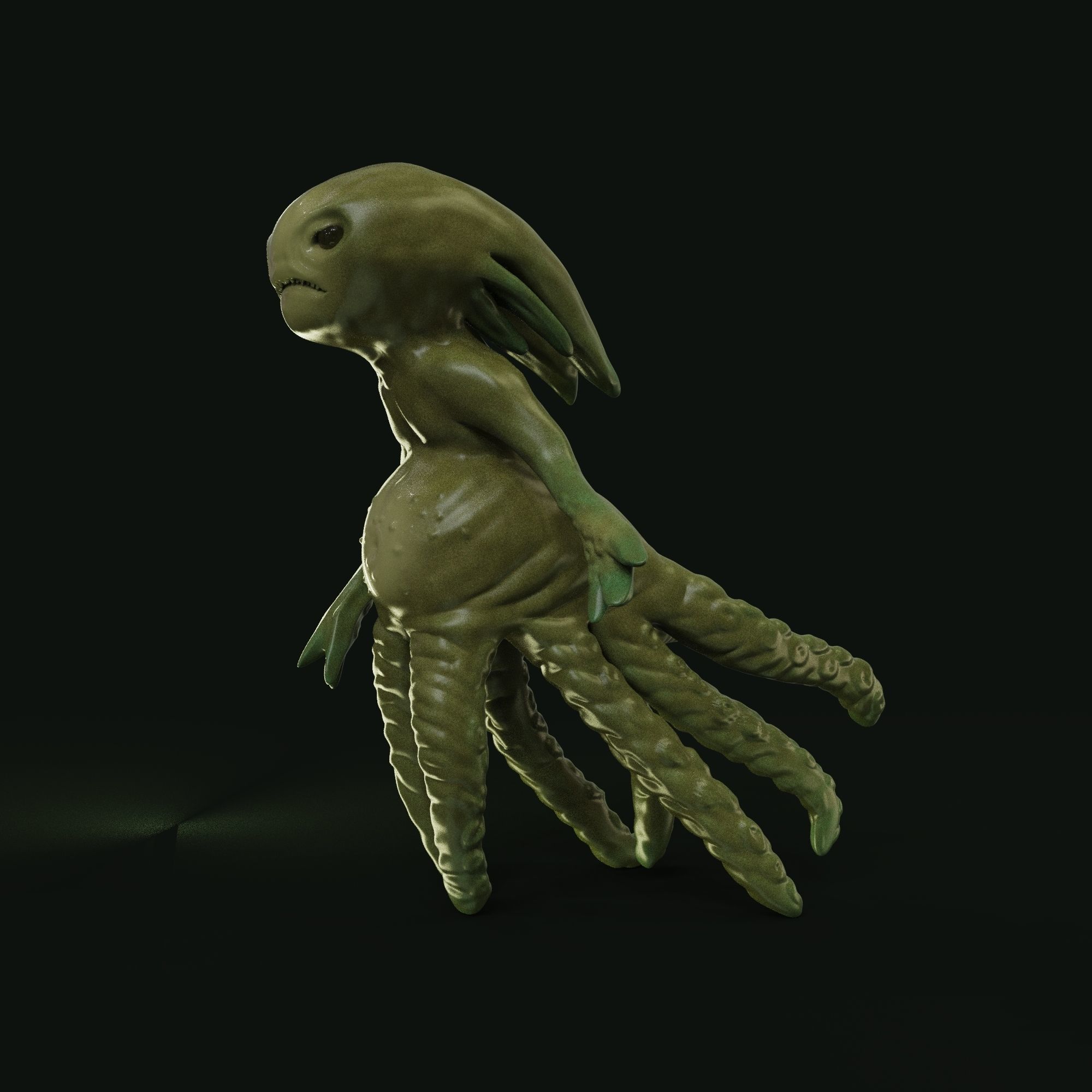 GRINDYLOW - SEA CREATURE - HARRY POTTER - MERMAID - DEMON 3D model 3D ...