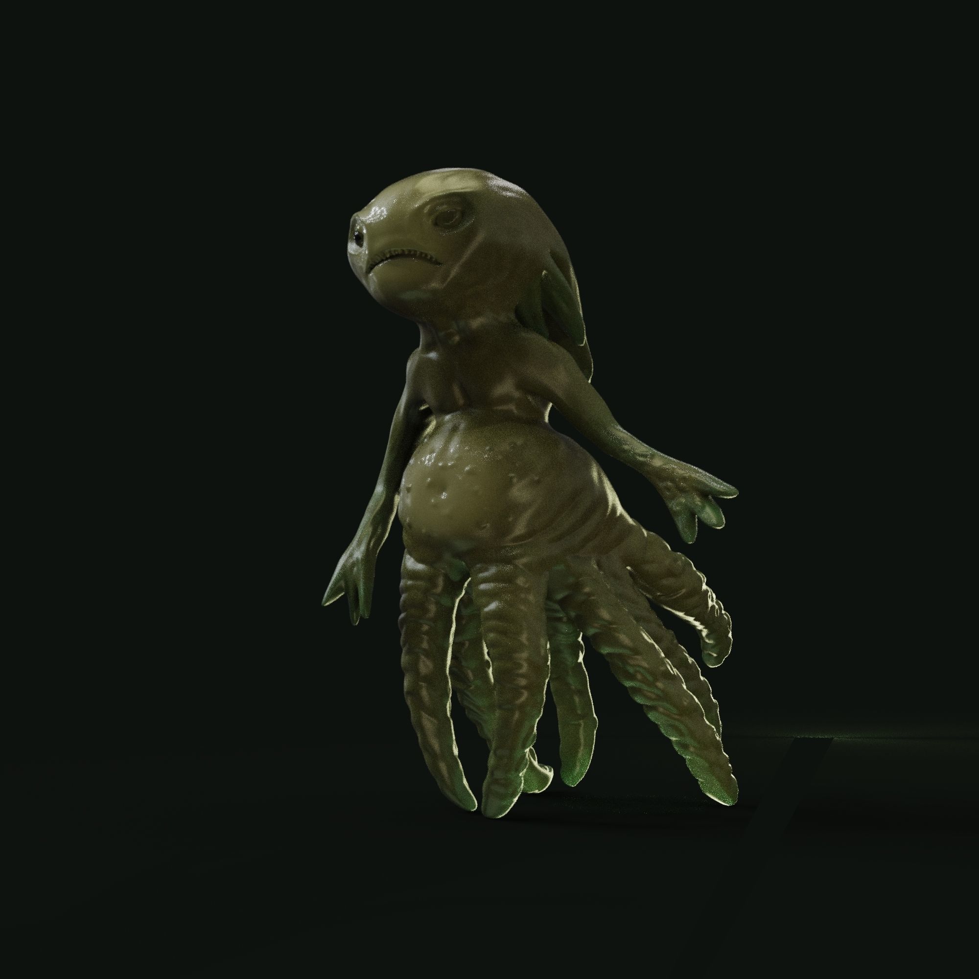 GRINDYLOW - SEA CREATURE - HARRY POTTER - MERMAID - DEMON 3D model 3D ...