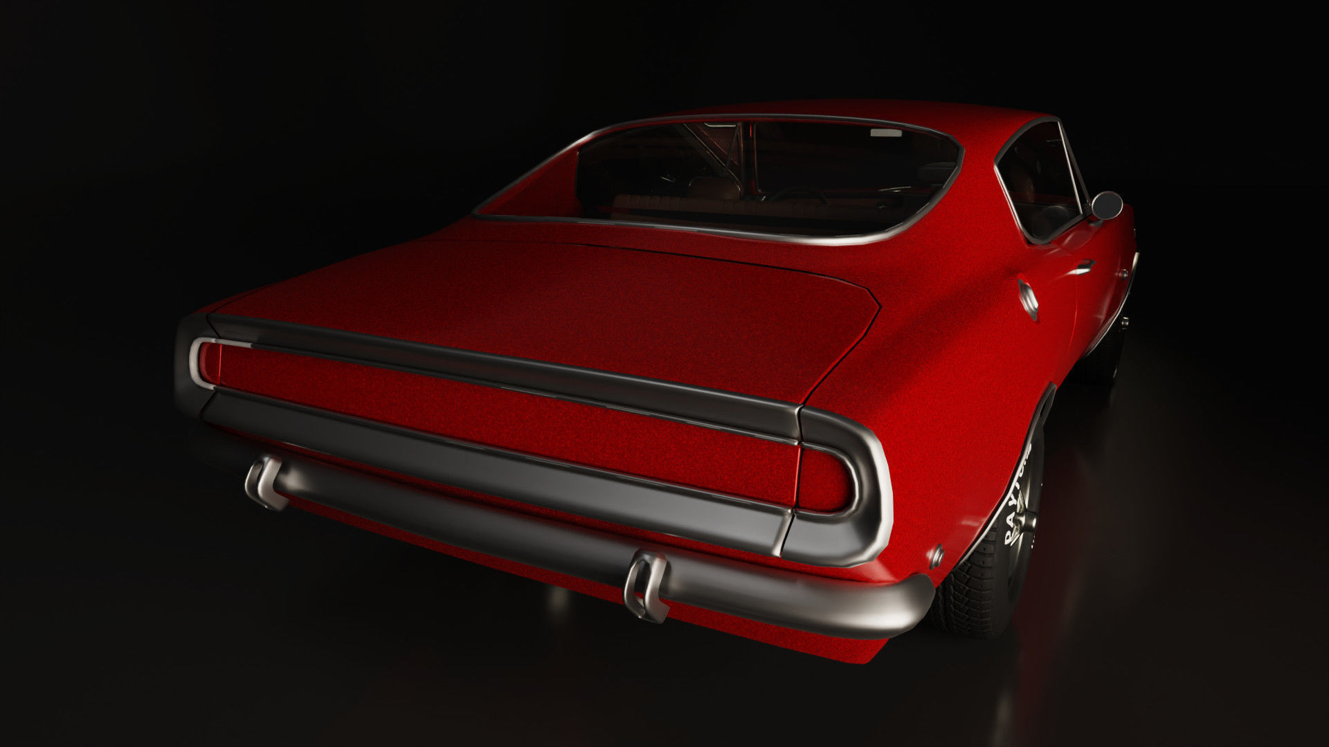 3D model muscle car VR / AR / low-poly | CGTrader