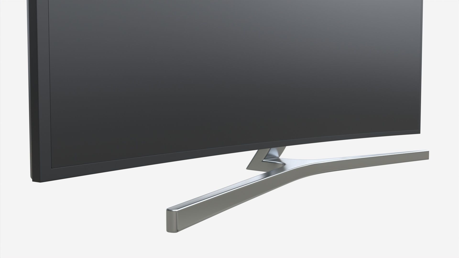 Curved Smart TV 55-inch 3D model | CGTrader