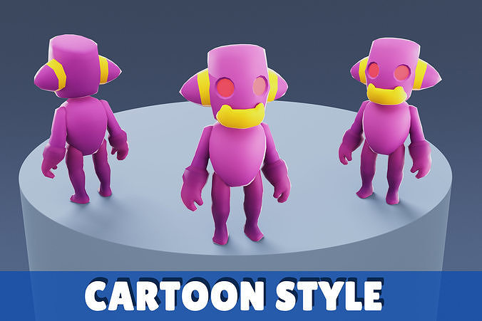 3D model Cartoon Characters - Small Devil Warrior VR / AR / low-poly ...