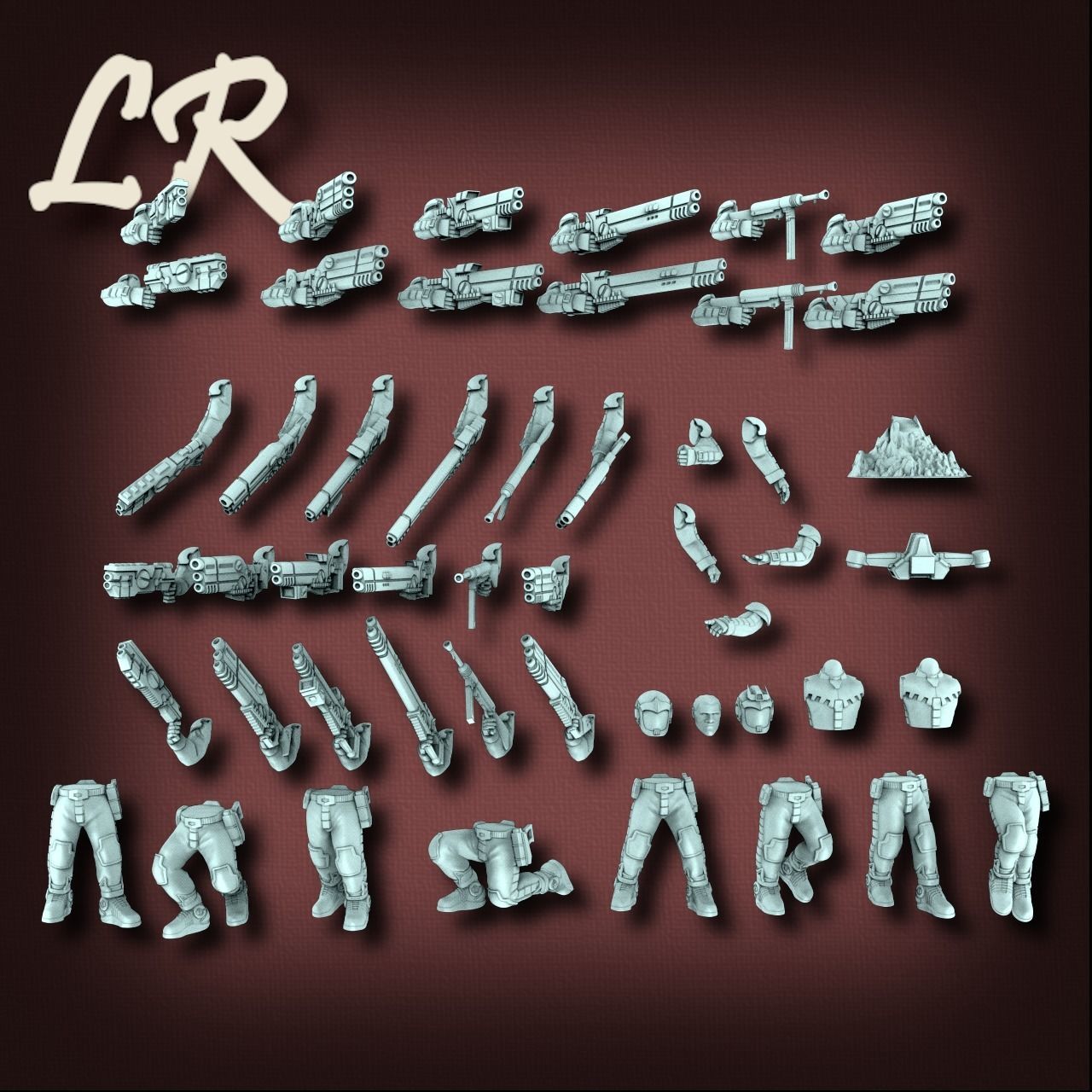 Zeon Sept Normal Infantry and Ball Drones 3D model 3D printable | CGTrader