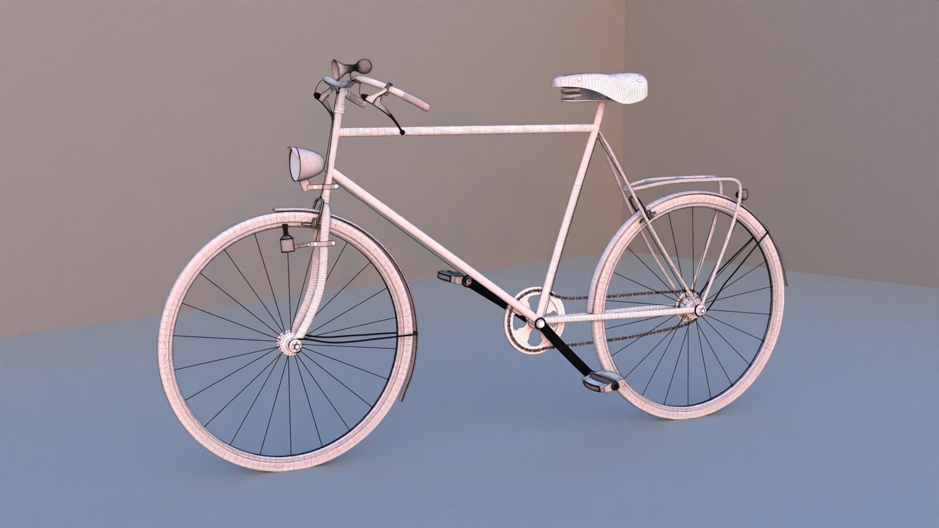 Blender Vintage Bike 3D model animated | CGTrader