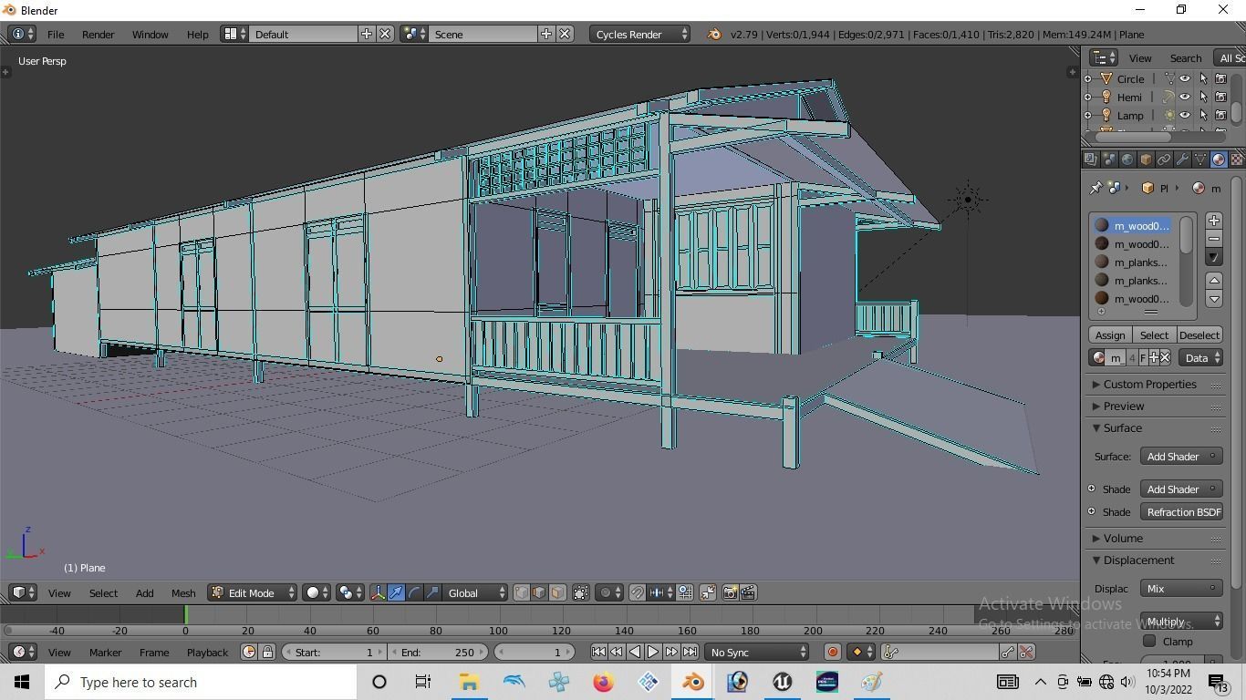 Rumah kayu panggung 011-012 3D model | CGTrader