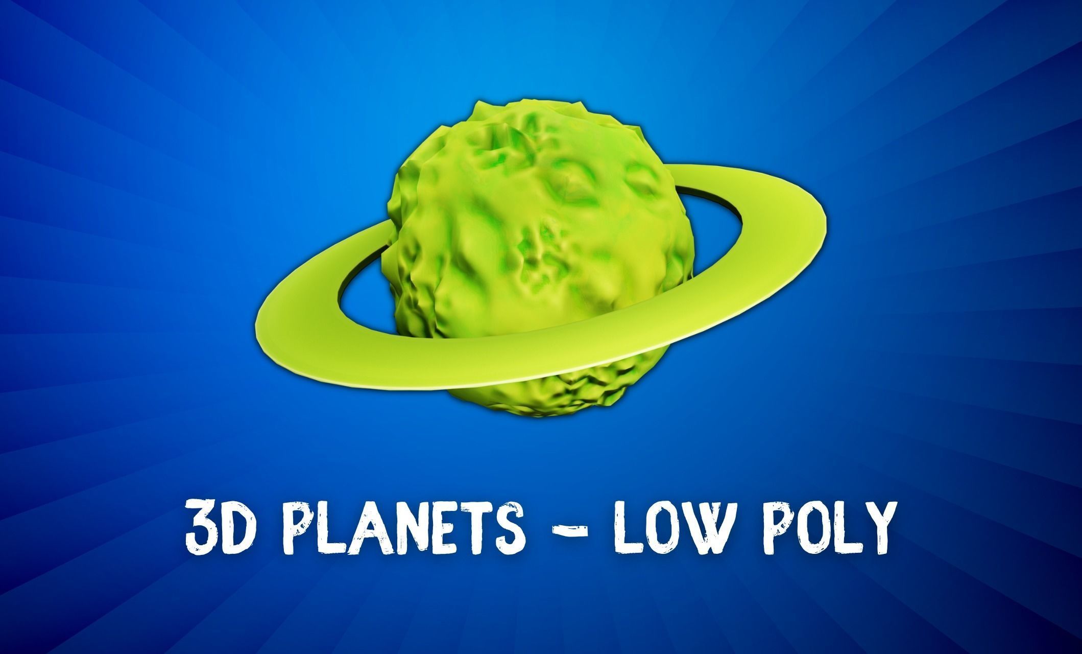 3D model Low Poly Planets - Stylized Textures - Cartoon VR / AR / low-poly | CGTrader