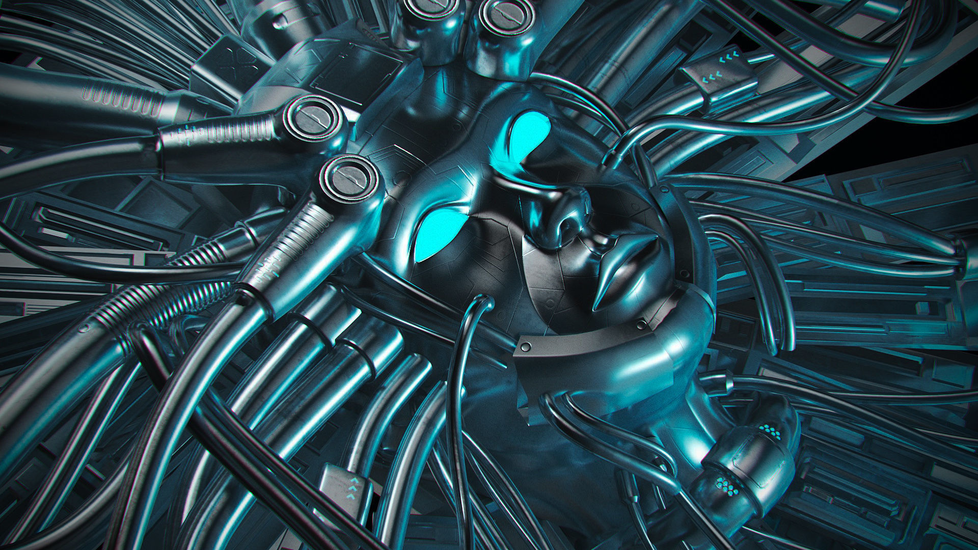 Cyber God 3D model | CGTrader