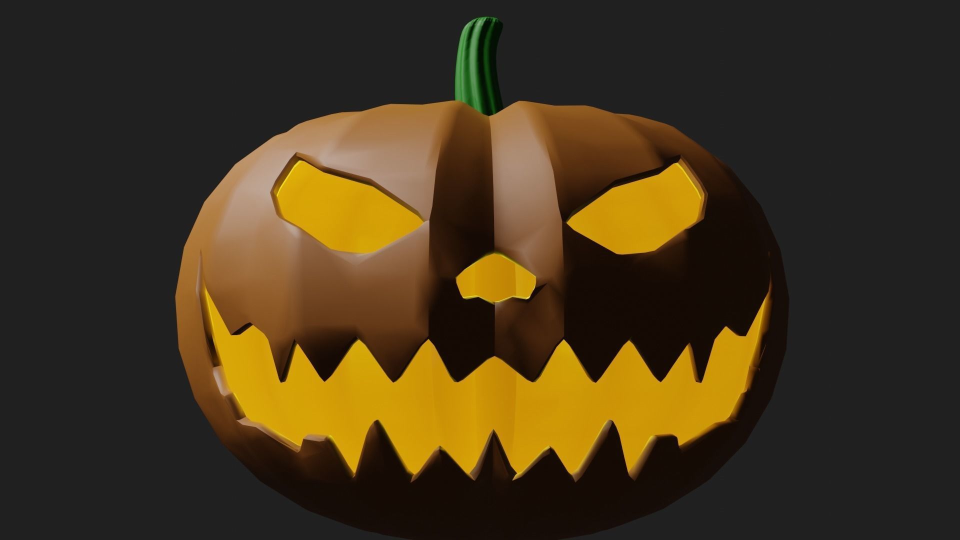 3D model Halloween Pumpkins Low Poly 3DModels - 6 pumpkins pack VR / AR ...