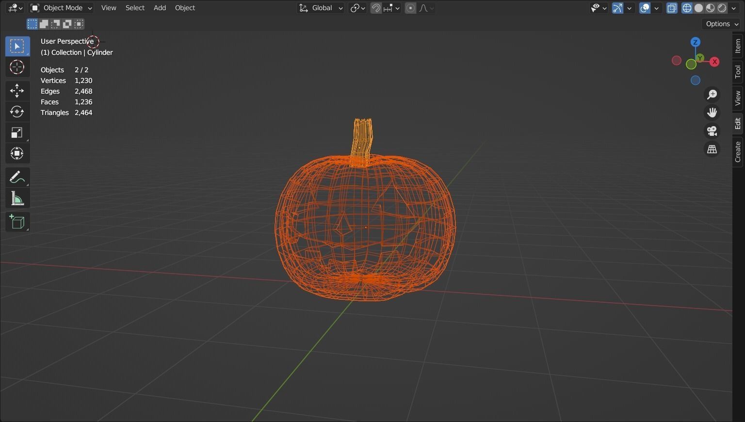3D model Halloween Pumpkins Low Poly 3DModels - 6 pumpkins pack VR / AR ...