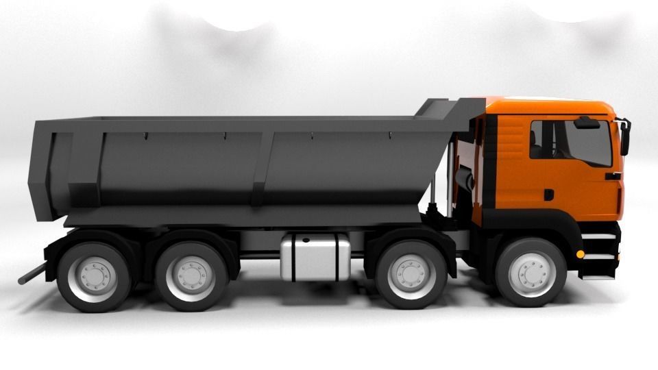 3D model KIPPER TRUCK LOWPOLY VR / AR / low-poly | CGTrader