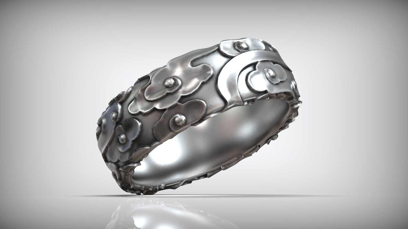 Amanojaku Dragon Japanese Evil Spirit Traditional Pattern Band 3D model ...