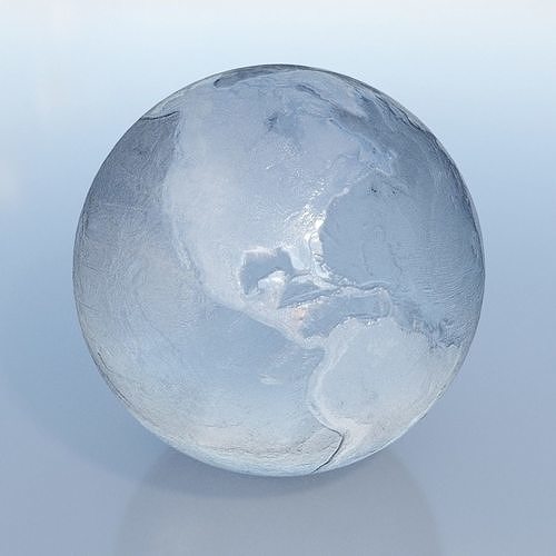 Ice World Globe 3D model | CGTrader